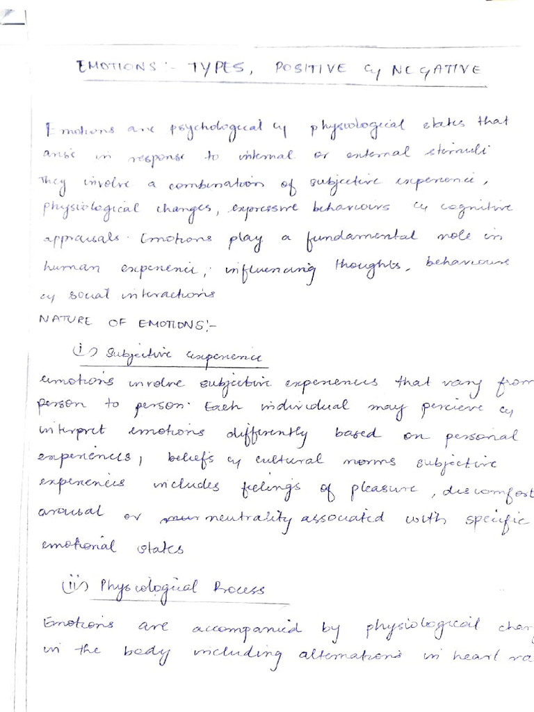 Emotions Sanjanah Satish | PDF