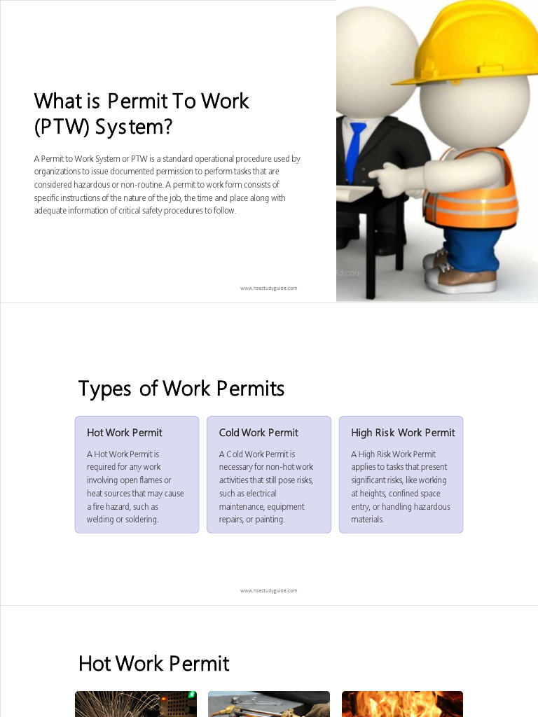 What Is Permit To Work PTW System | PDF | Welding | Construction