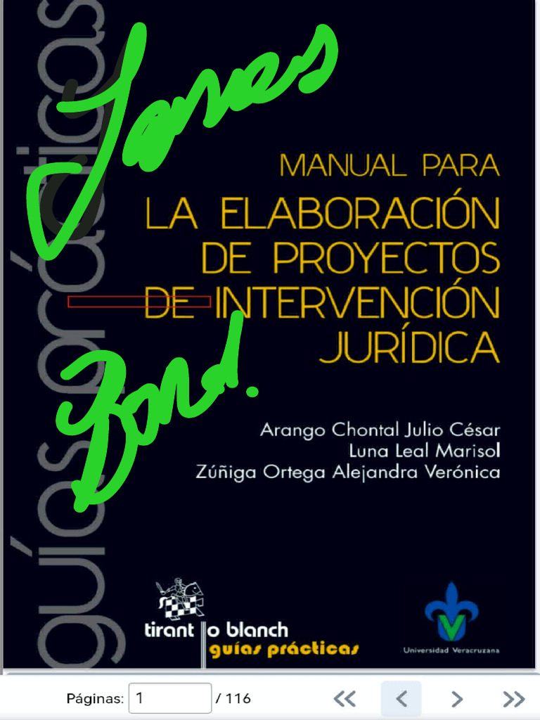 Manual para La Elaboracion de Proyectos de Intervención Jurídica | PDF