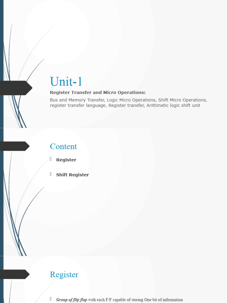 Unit1_P2JSPSingh | PDF | Computer Data Storage | Digital Electronics