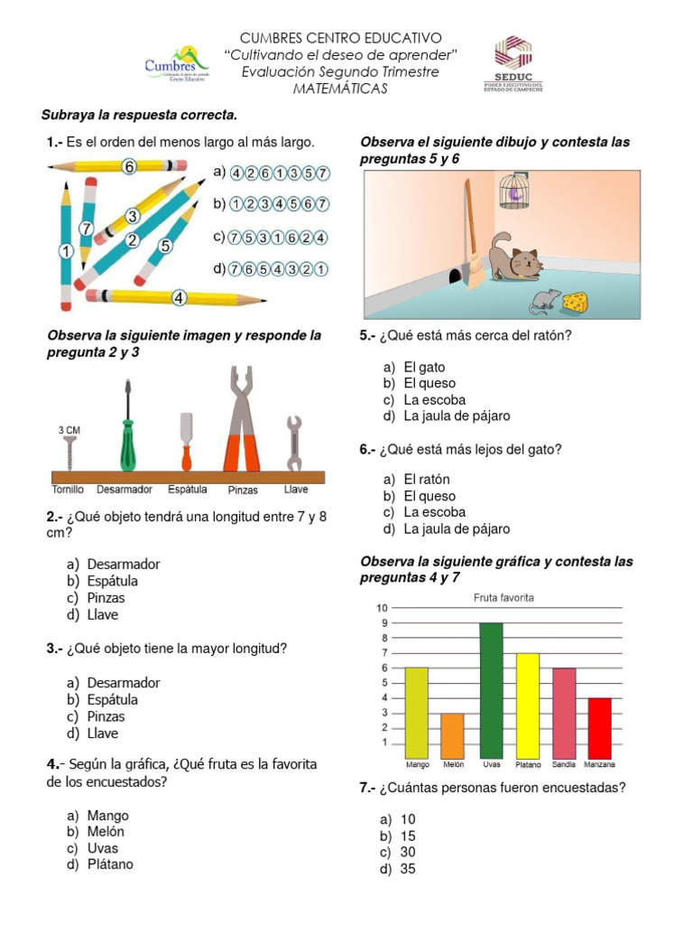 3° Evaluación Cumbres | PDF