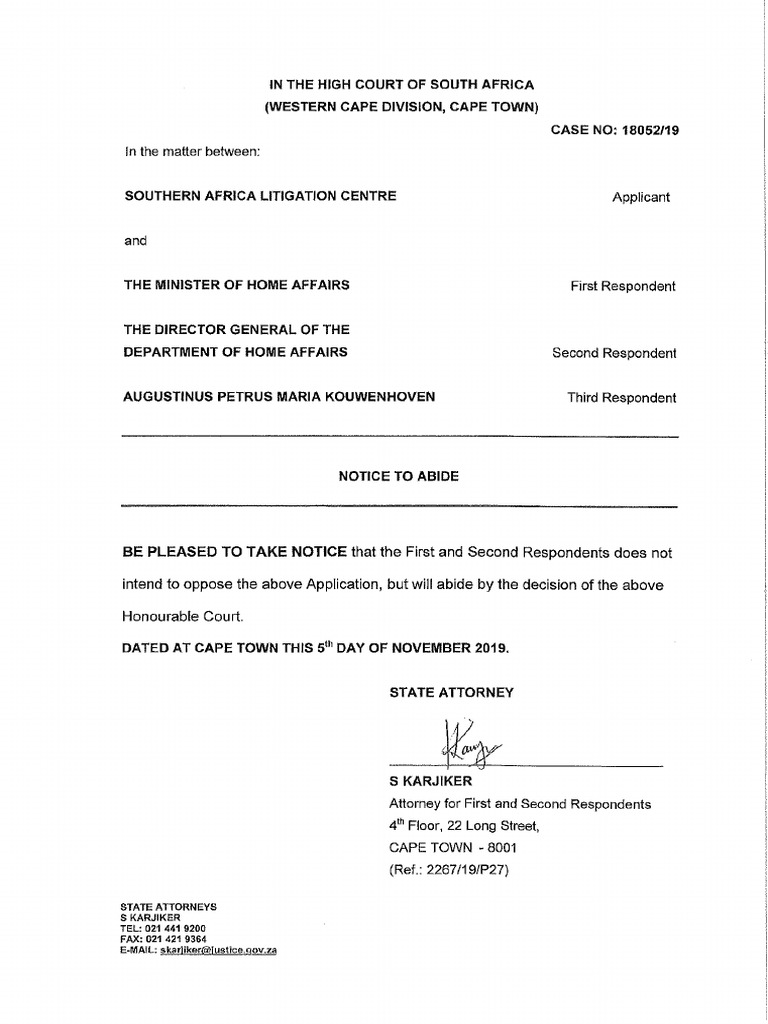 Notice To Abide | PDF