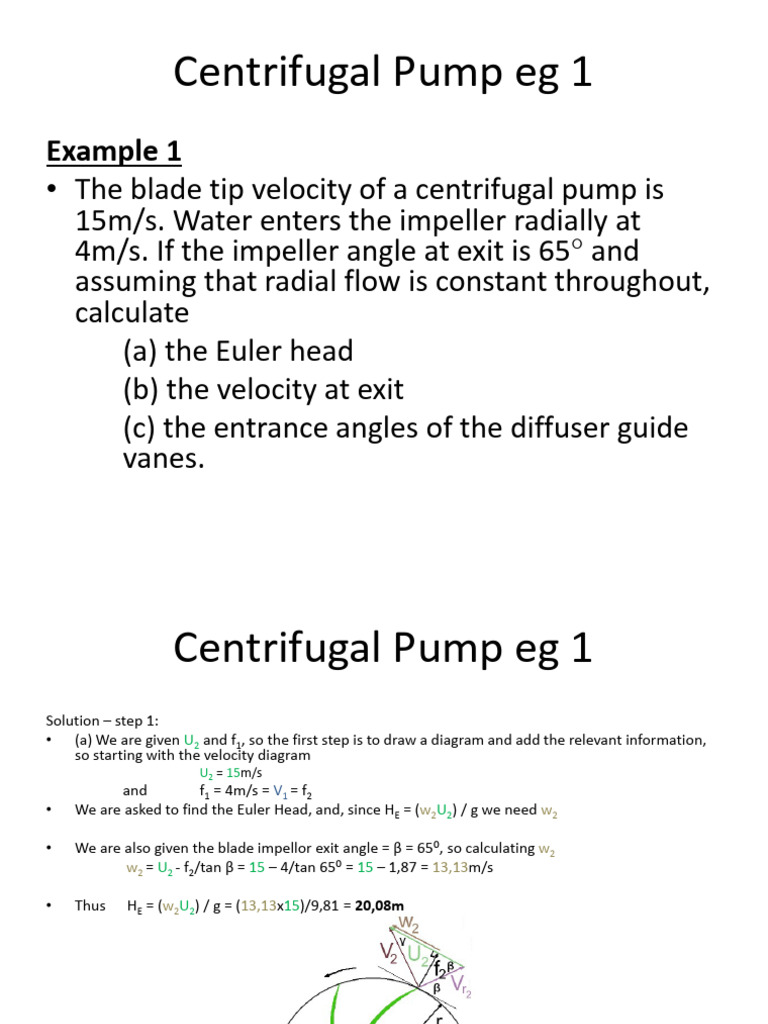 Pumps Theory Examples | Download Free PDF | Pump | Gas Technologies
