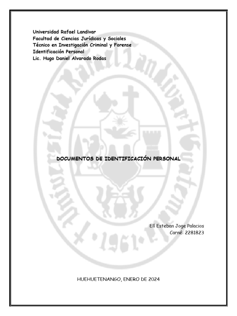Documentos de Identificación Elí Palacios | PDF | Pasaporte | Documento de identidad