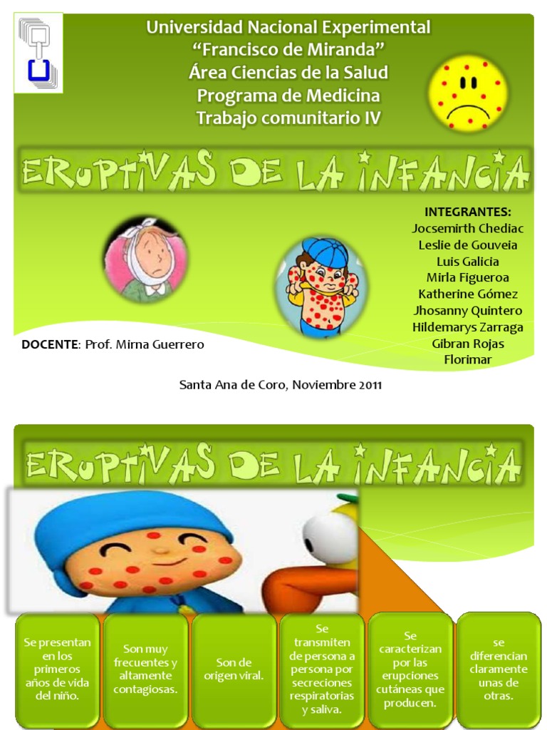 Eruptivas de La Infancia | PDF | Sarampión | Enfermedades virales