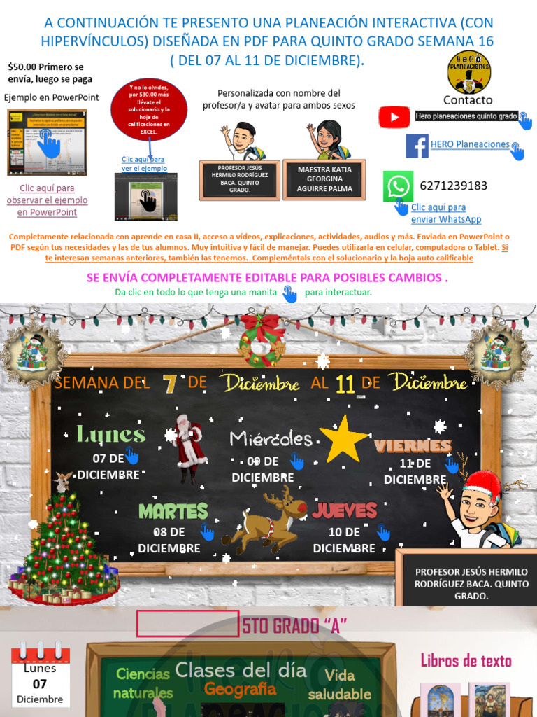 Planeación interactiva Semana 16 del 07 al 11 de Diciembre | PDF ...
