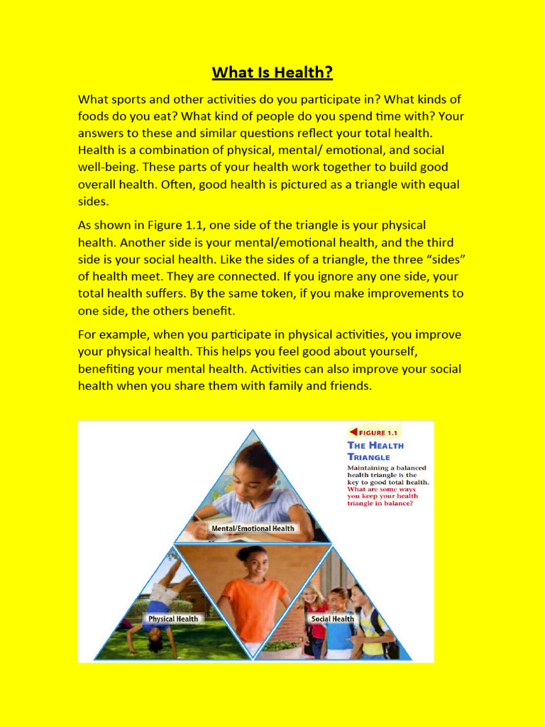 What Is Health | PDF