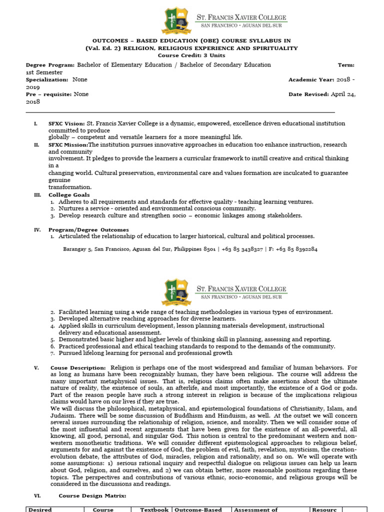 Val Ed 2 Religions Religious Experiences and Spirituality | PDF | God | Epistemology