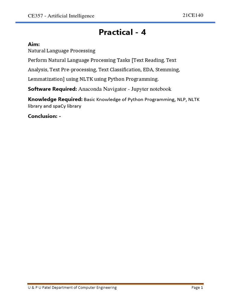 Practical - 4 | PDF | Computers