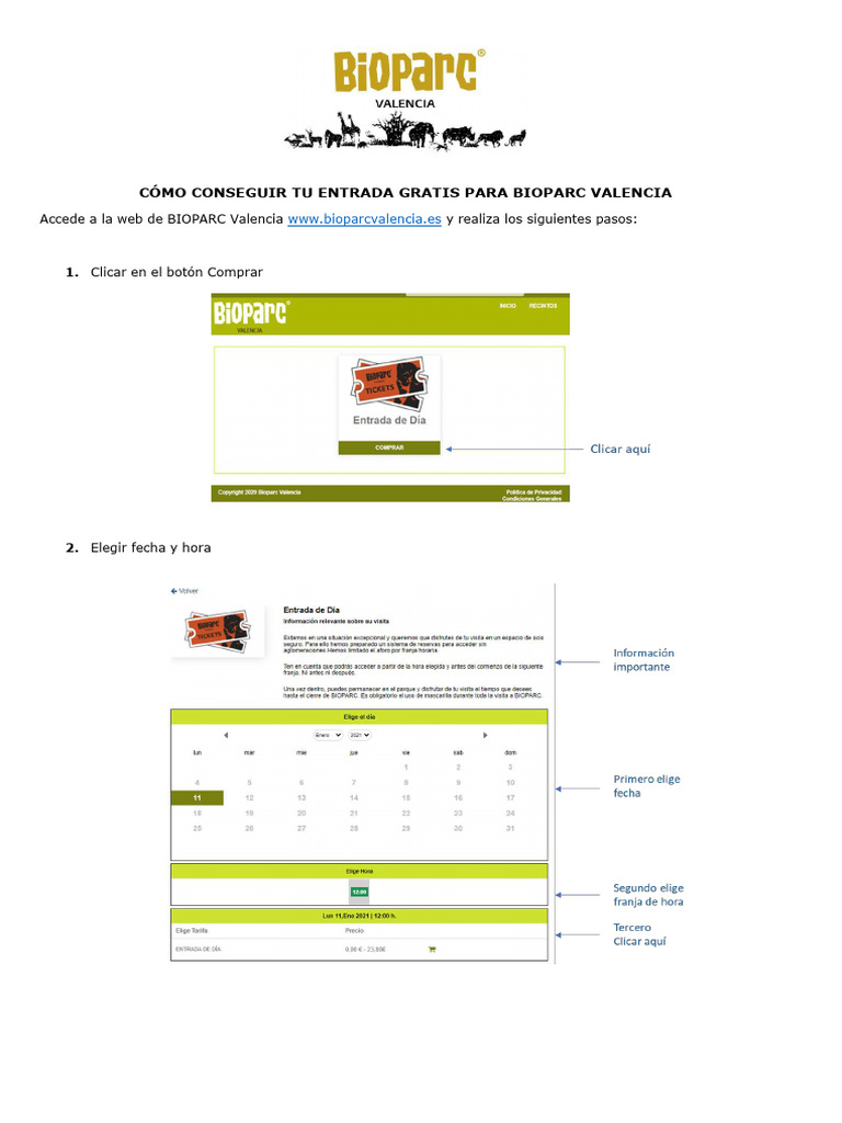 Operativa para Conseguir Promocion Consum para Bioparc Valencia 2020 1 | PDF