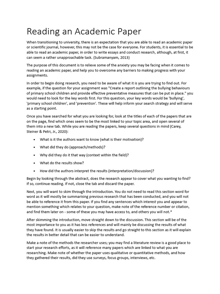 Reading An Academic Paper-3 | PDF | Focus Group | Cognitive Science