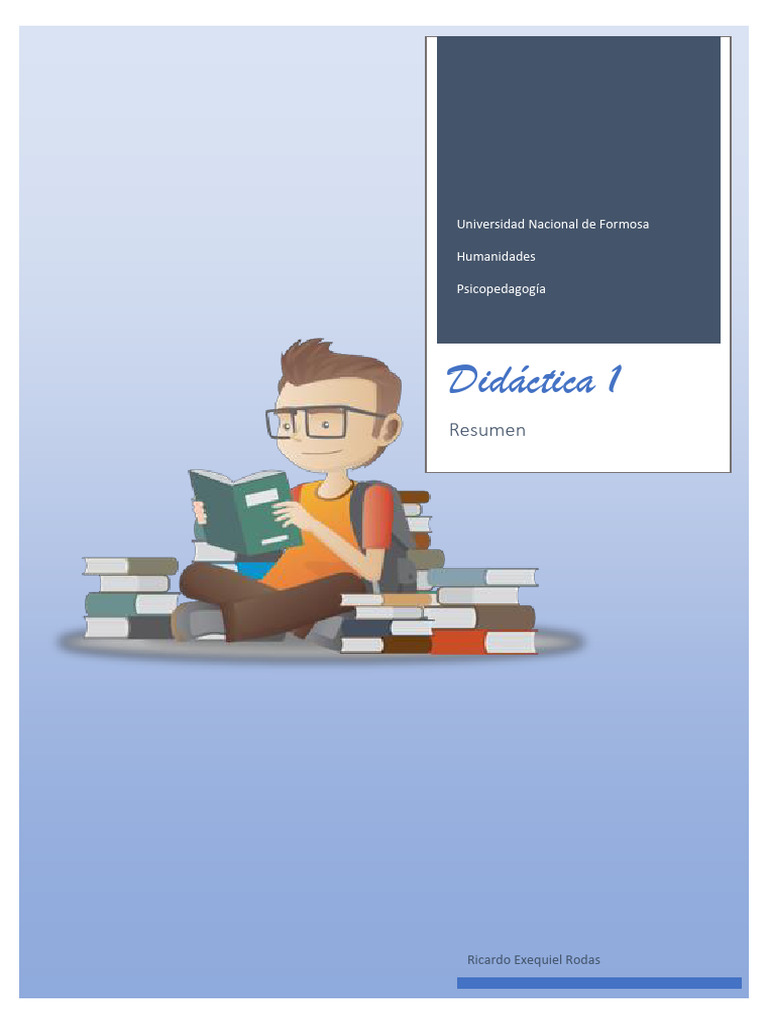Resumen Didáctica 1 | PDF | Plan de estudios | Enseñando
