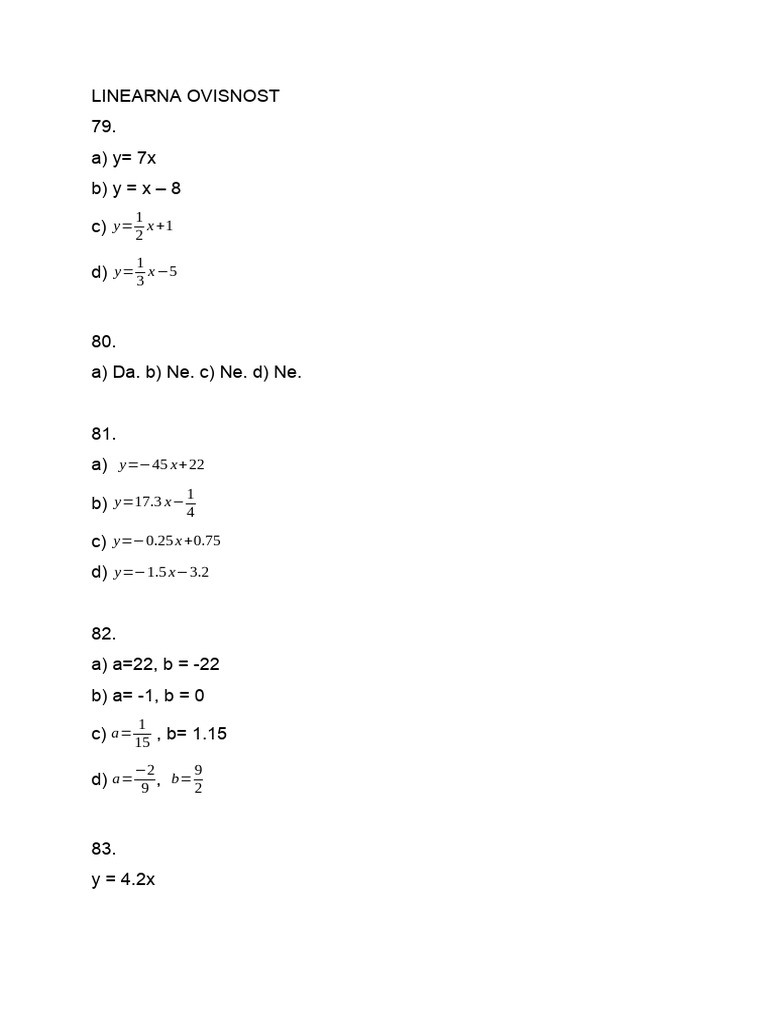 3 4 +linearna+ovisnost | PDF | Teaching Methods & Materials