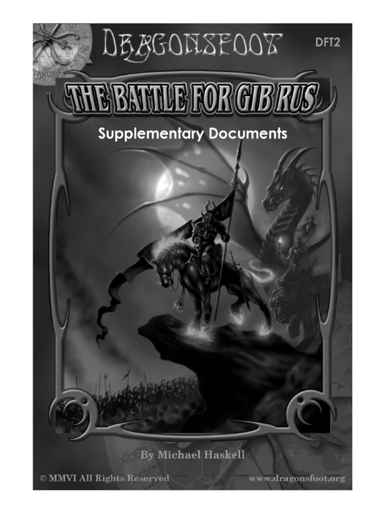 DFT2 Battle For Gib Rus Supplement | PDF | Dungeons & Dragons