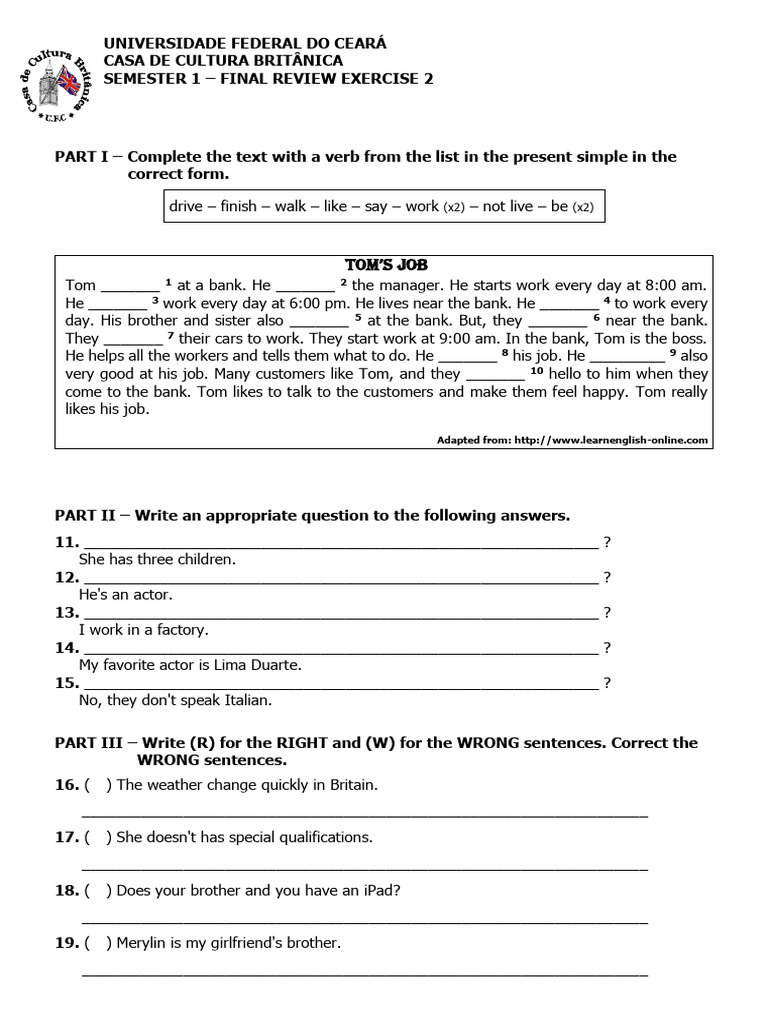 S1 Final Review exercise 2 | PDF