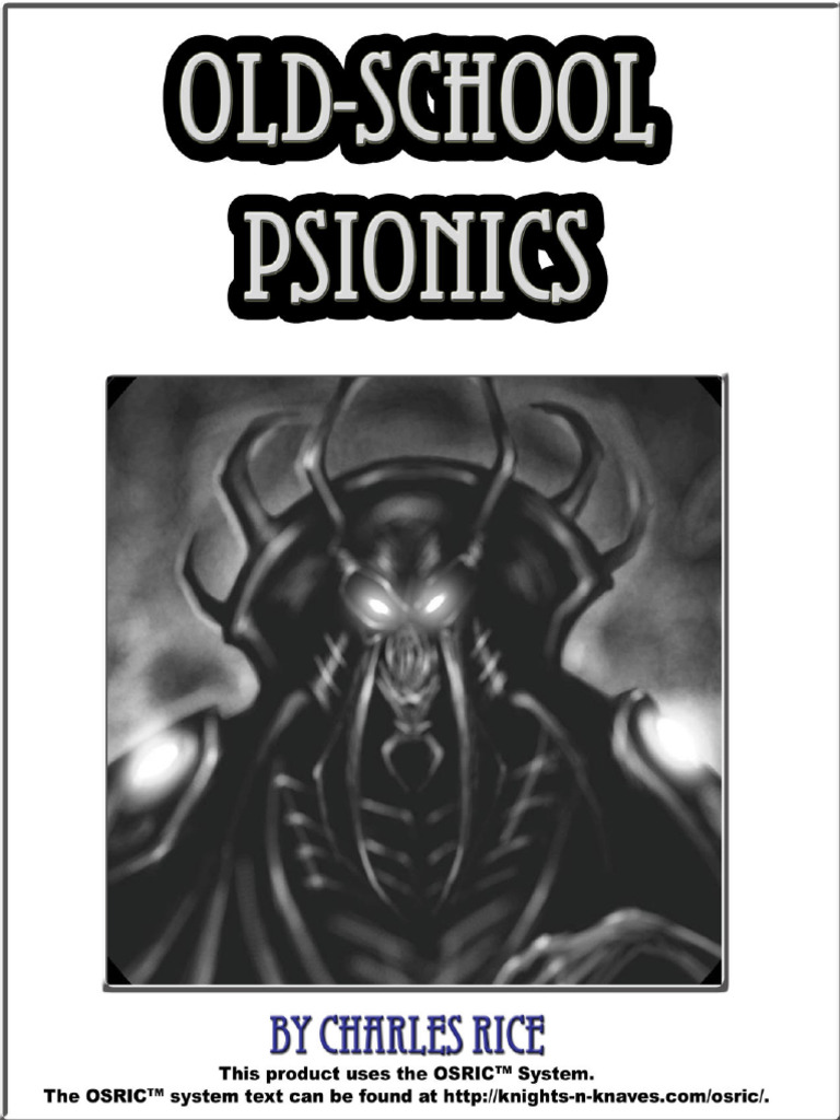 Old School Psionics | PDF | Empathy | Mentalism