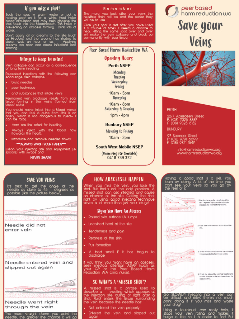 PBHRWA Save Your Veins | PDF | Injection (Medicine) | Vein
