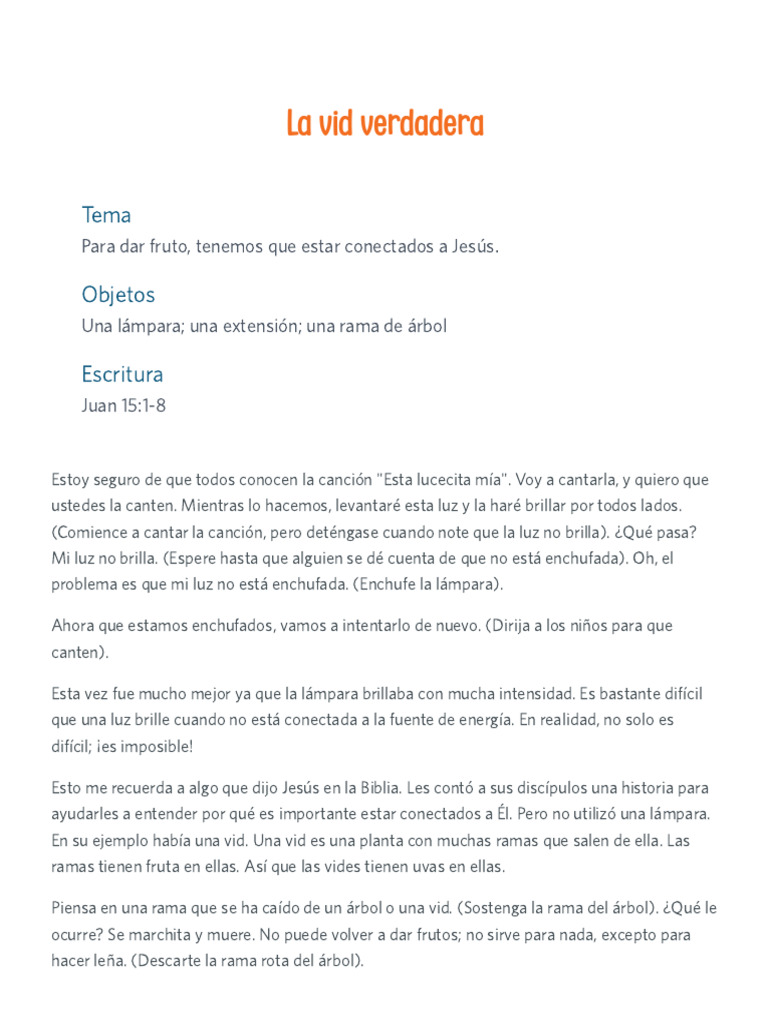 016 La Vid Verdadera | PDF