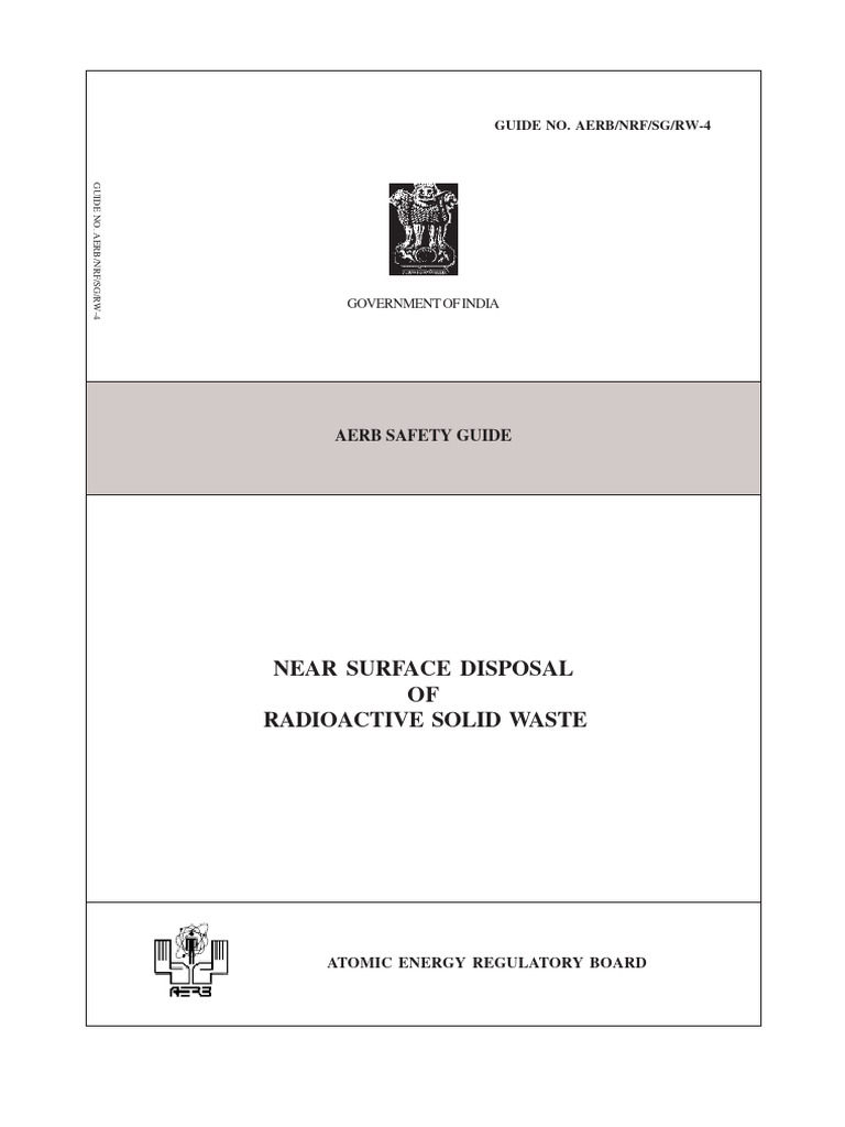 Near Surface Disposal of Radioactive Solid Waste | PDF | Radioactive ...