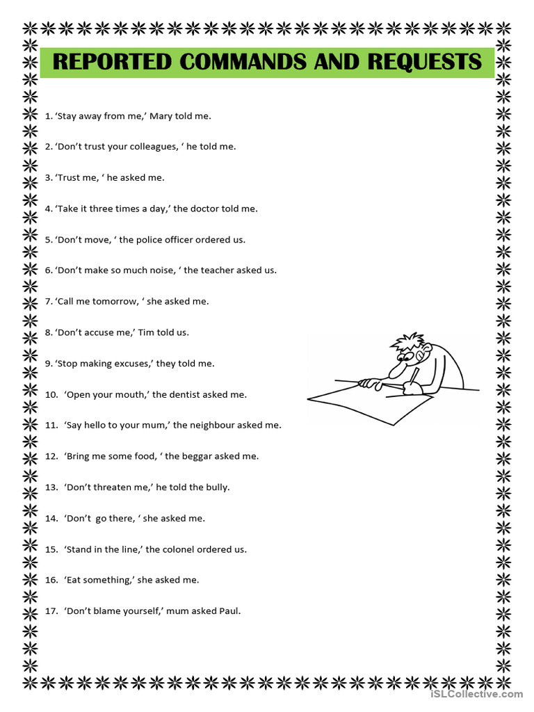 Reported Commands and Requests | PDF