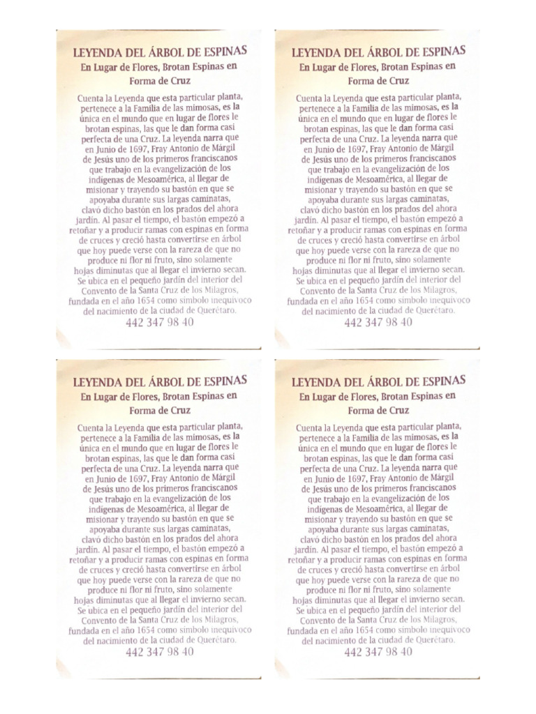 Leyenda Del A Rbol de Espinas2 | PDF