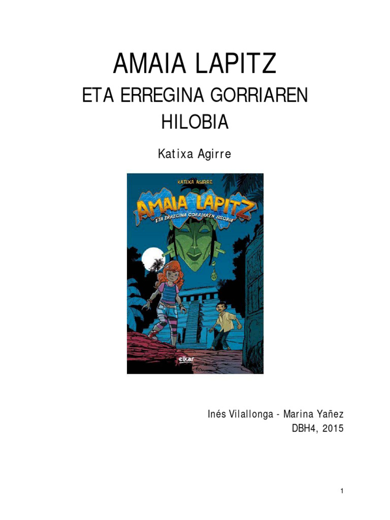 Amaia Lapitz Erregina Gorri | PDF