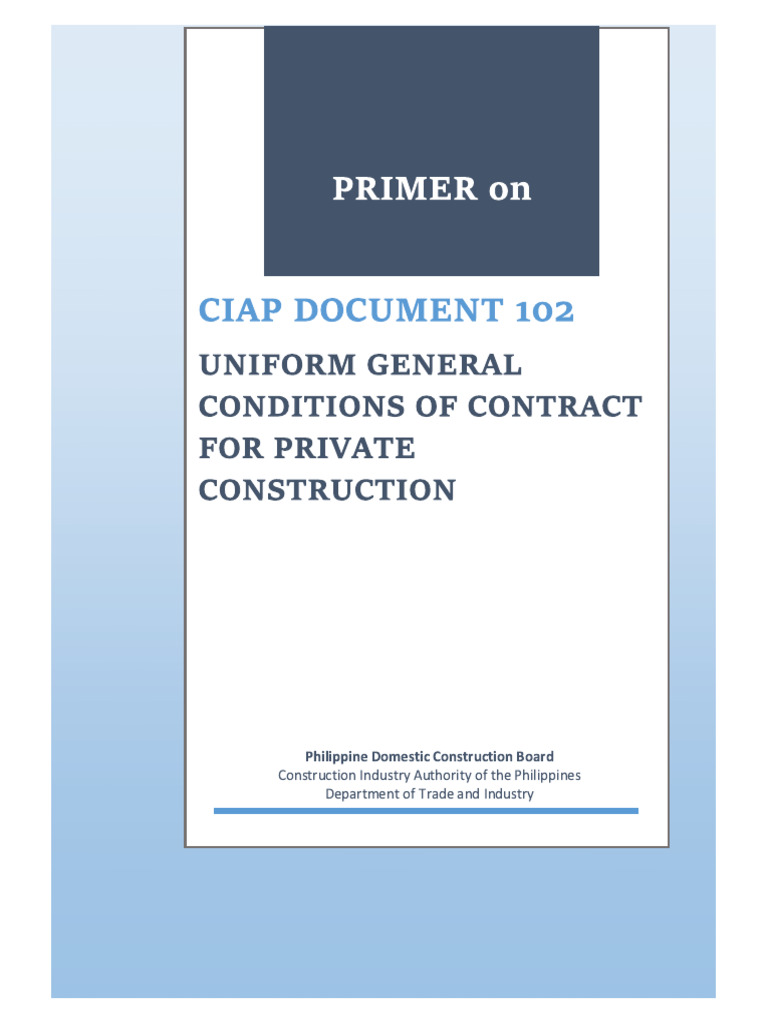 Uniform General Conditions-Ciap Document 102 | PDF