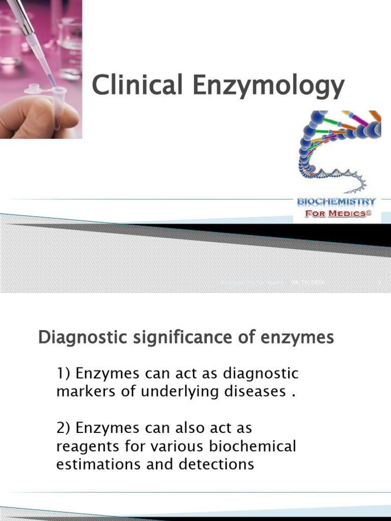6 Clinical Enzymology 2 | PDF | Alanine Transaminase | Clinical Medicine