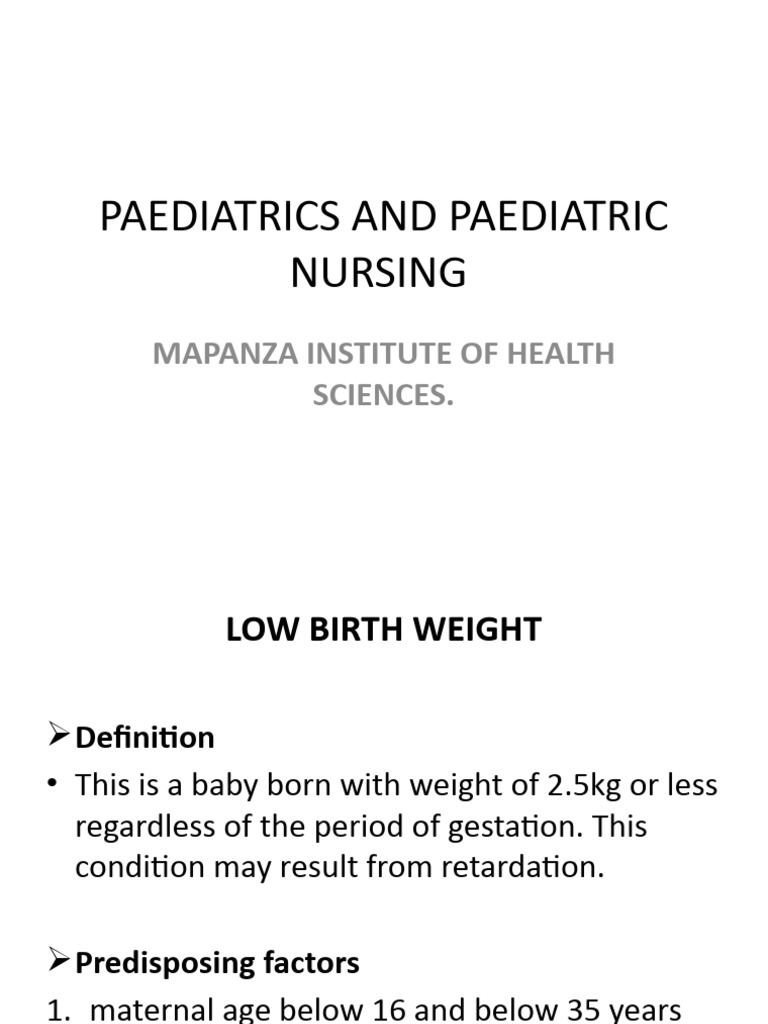Low Birth Weight | PDF | Low Birth Weight | Pregnancy Low Birth Weight | PDF | Low Birth Weight | Pregnancy