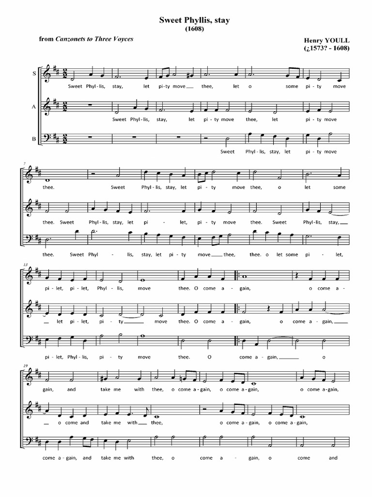 YOULL, H. - Sweet Phyllis, Stay | PDF