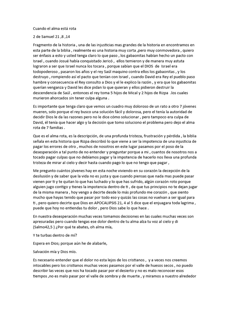 Cuando El Alma Está Rota | PDF | Religión y espiritualidad | Poesía
