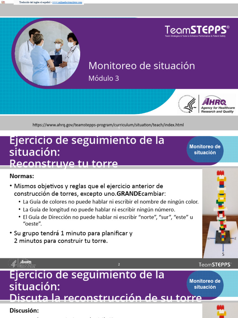 teamstepps-module-3-slides.en.es | PDF | Sicología | Ciencias del comportamiento