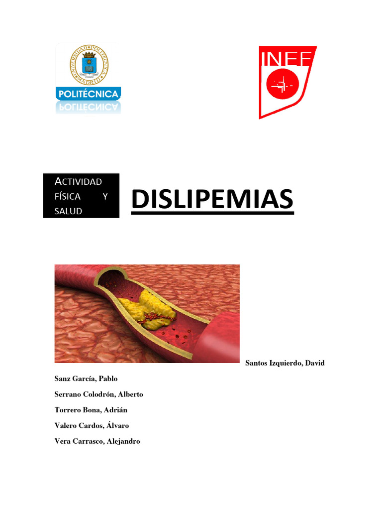 Dislipemias Trab. | PDF | Lipoproteína | Colesterol