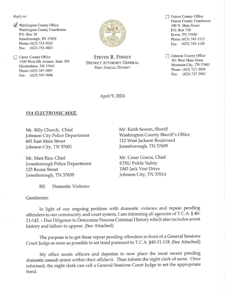 DV Letter To LEA | PDF