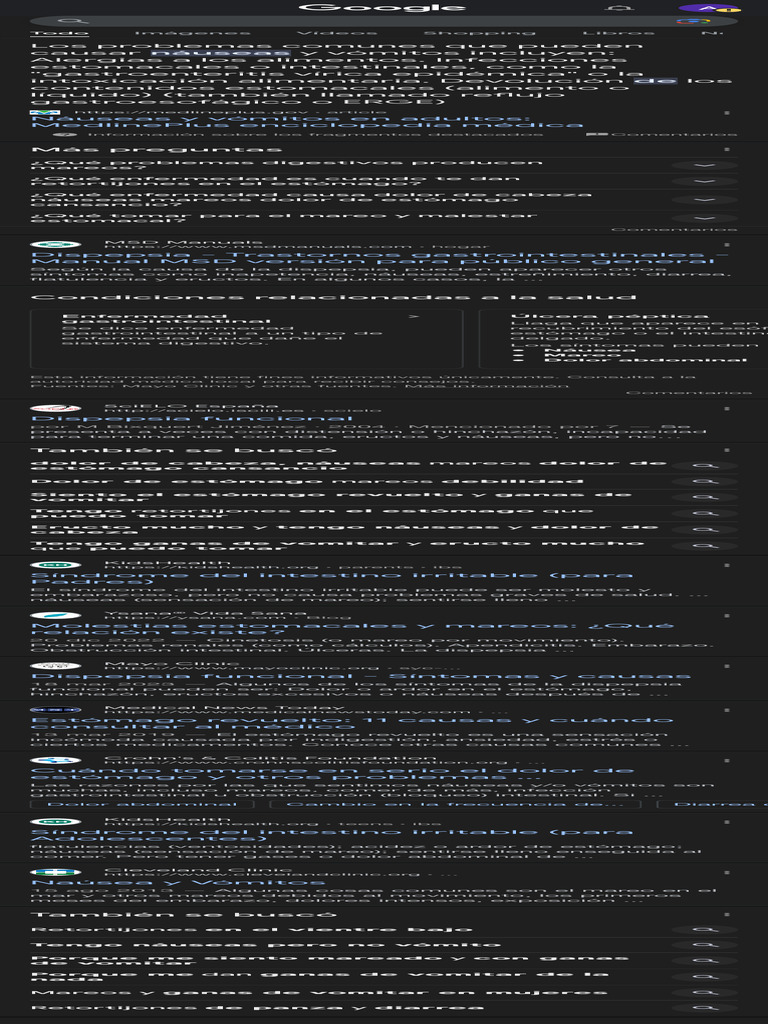 Por Que Dan Los Retortijones Causan Nauseas y Mareos - Buscar Con ...