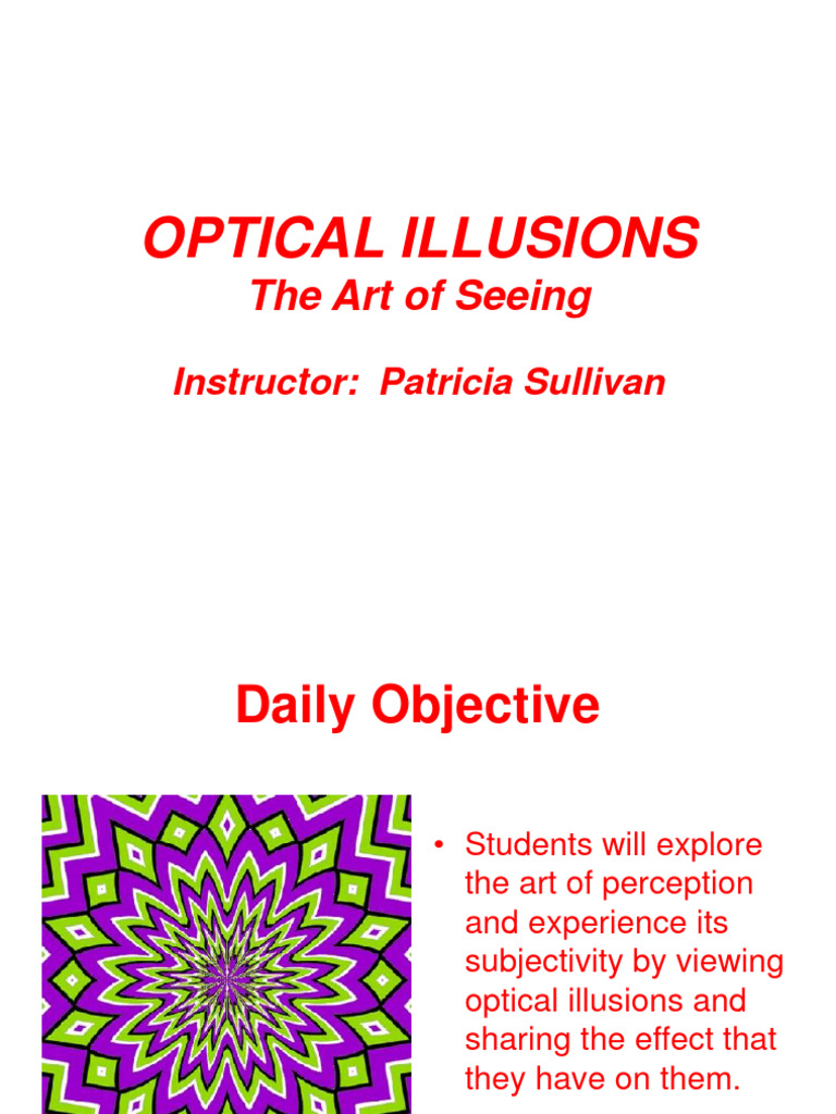 Optical Illusions | PDF | Perception | Illusion