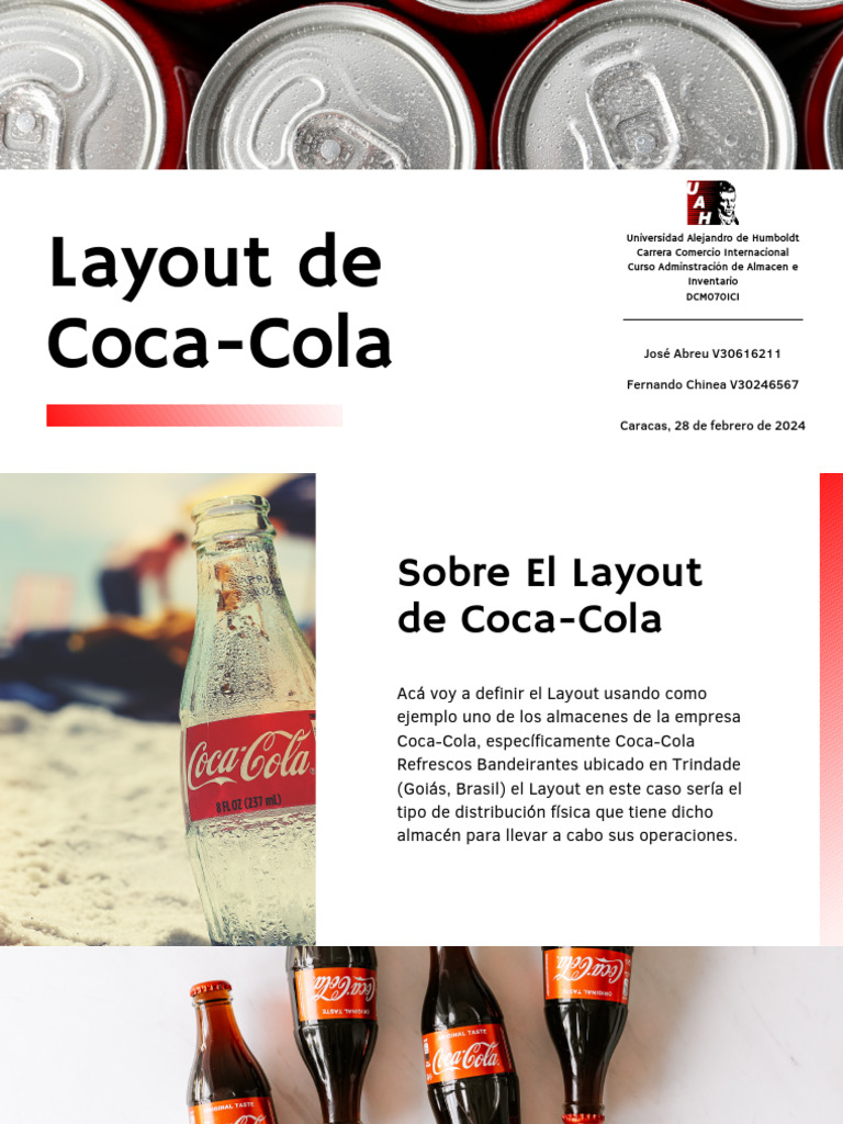 Layout Coca Cola | PDF | Almacén | Máquina elevadora