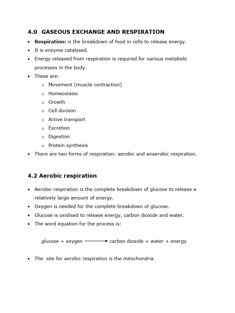 AEROBIC RESPIRATION | PDF | Cellular Respiration | Fermentation