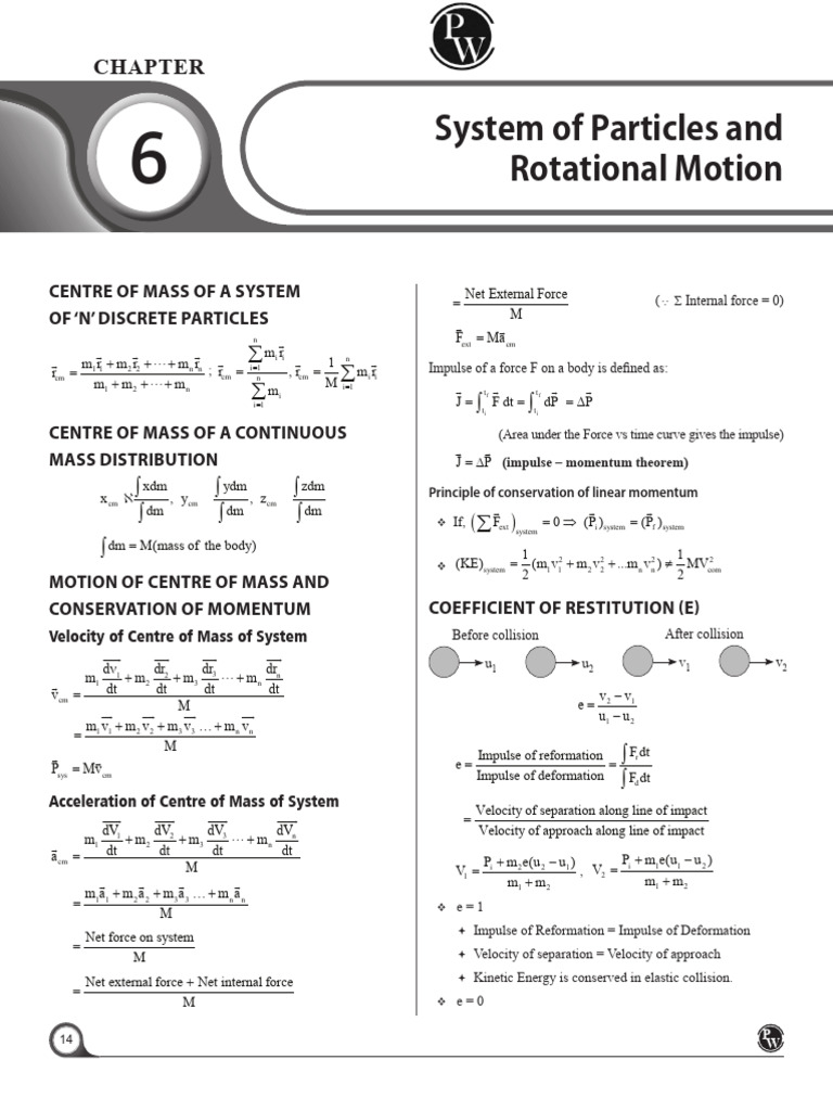Rotational Motion Short Notes65dd7338188cf00018e54b2b | PDF | Force ...