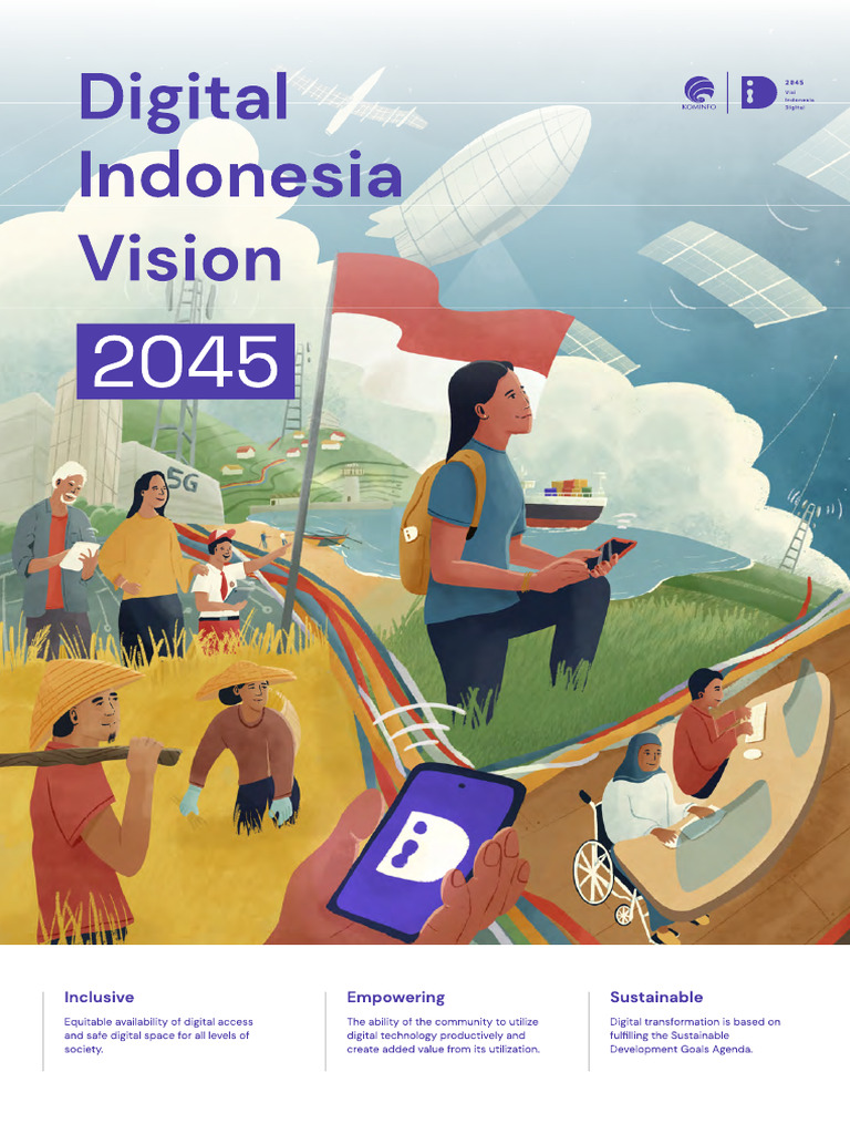 Indonesia Digital Vision 2045 Strategy | PDF | Gross Domestic Product ...