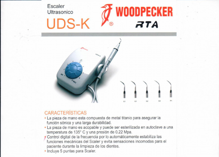 FT Ref 43550000 Escaler Ultrasonico Woodpecker (Rta) | PDF