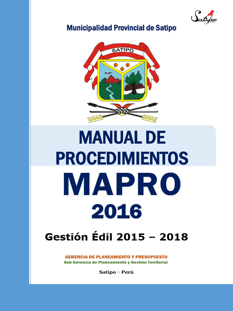 mapro.pdf | PDF | Gobierno local | Presupuesto