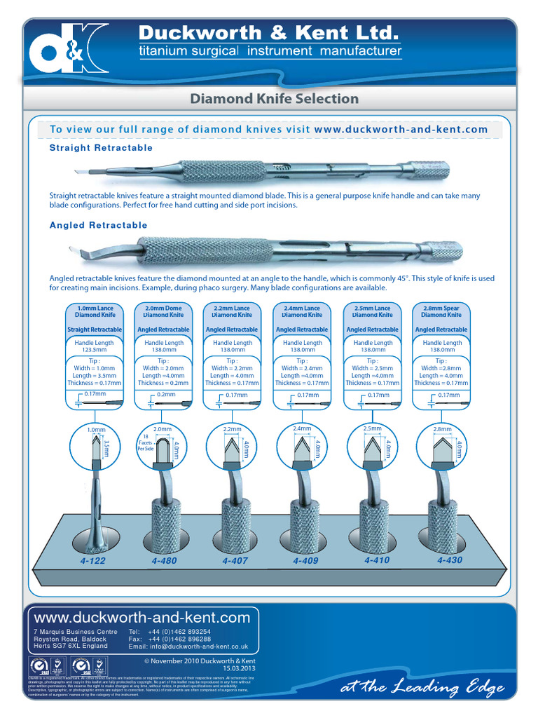 Diamond Knives | PDF | Knife | Blade