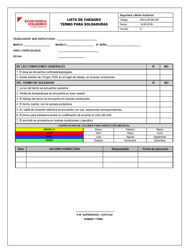 Check List. Termo de Soldador - Rev.0 | PDF