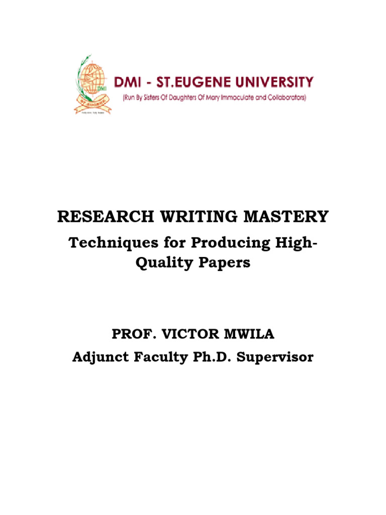 Module - Research Writing Mastery | PDF | Methodology | Statistics