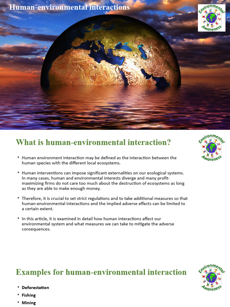 Human Environment Interactions | PDF | Climate Change Mitigation ...