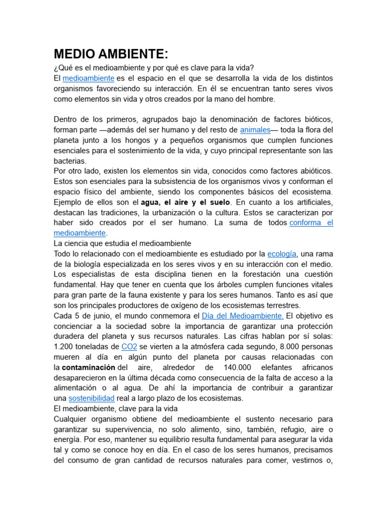 Medio Ambiente | PDF | Entorno natural | Residuos