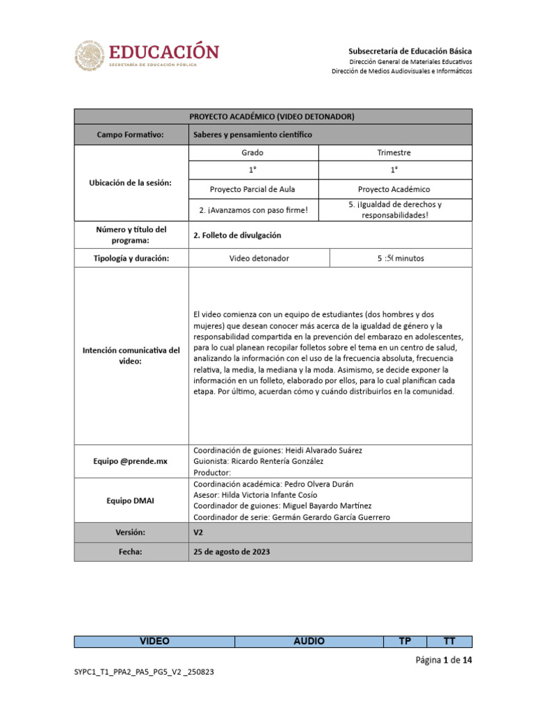 Sypc1 - T1 - Ppa2 - Pa5 - PG5 - V2 - 250823 | PDF