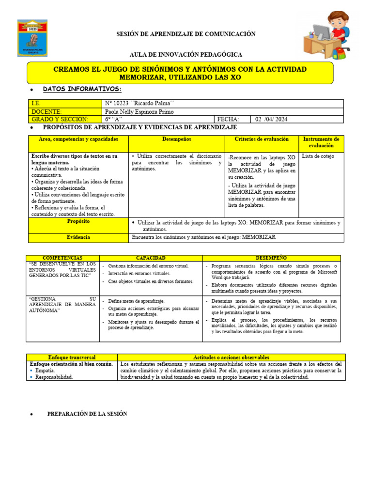 Aip - Creamos El Juego de Sinonimos y Antonimos, Utilizandando Las Xo ... Aip - Creamos El Juego de Sinonimos y Antonimos, Utilizandando Las Xo ...