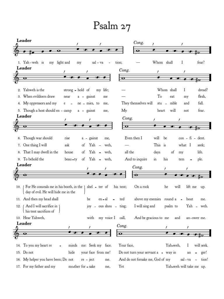 Psalm 27 | PDF